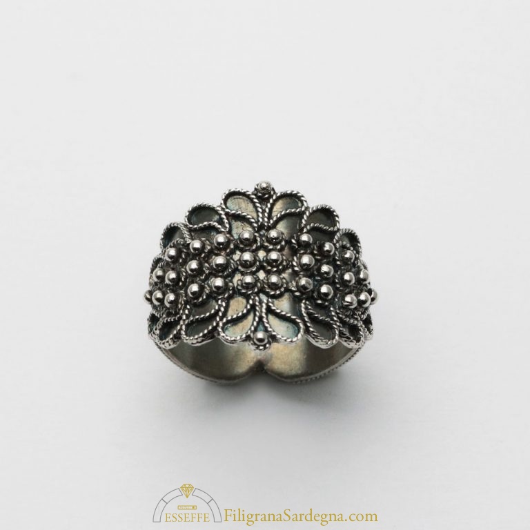 Fede sarda campidanese in filigrana realizzata a mano - Gioielli Sardi ...