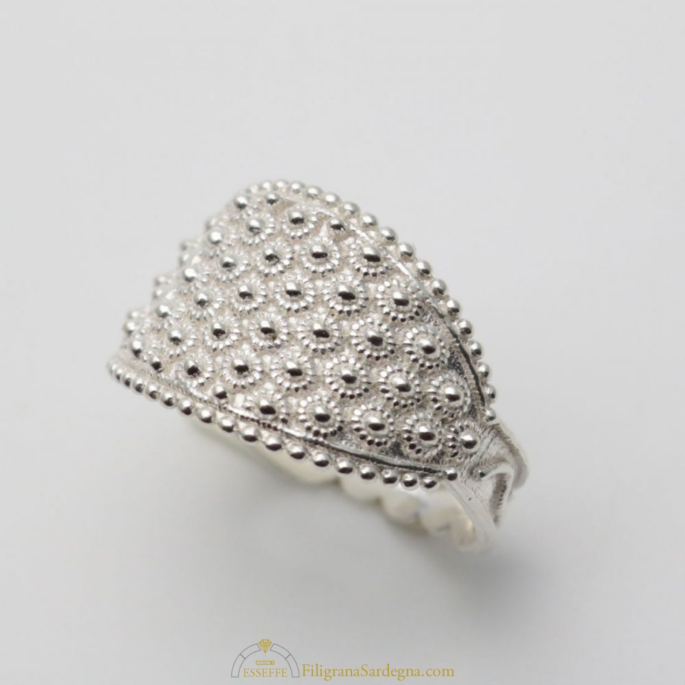 Fede sarda in argento rosè, dorata e bianca - Gioielli Sardi Filigrana ...